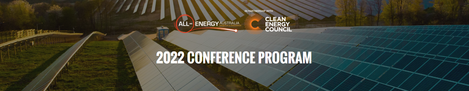 All-Energy Australia 2022 Conference Agenda