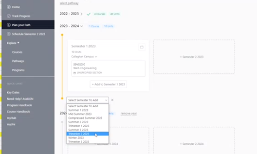 How do I add additional terms to Program Planner ? / AskUON / The ...